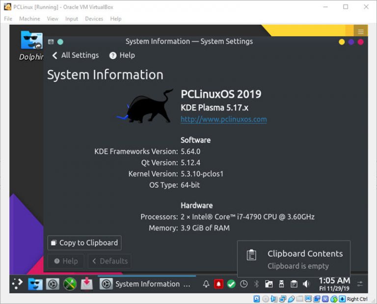 PCLinuxOS Pre Installed VirtualBox VDI Download - Sysprobs