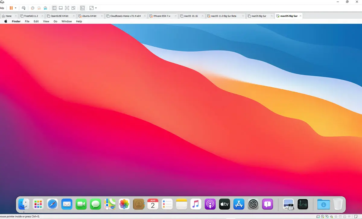Macos 110 Big Sur Vmware Image Vmdk File For Windows Sysprobs