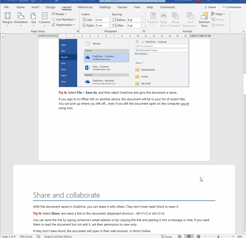 How To Make One Page Landscape In Word MS Word 2016 2019 Office 365 Sysprobs