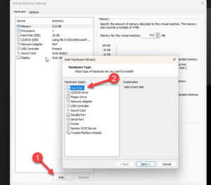 Mount and Access Physical Hard Disk inside VMware Virtual Machine